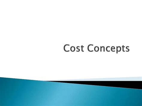 PPT Cost Concepts PowerPoint Presentation Free Download ID 11347788