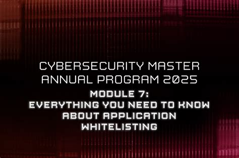 Cmap 2025 Module 7 Everything You Need To Know About Application Whitelisting Cqure Academy