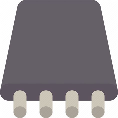 Microchip Electronic Circuit Motherboard Component Icon Download