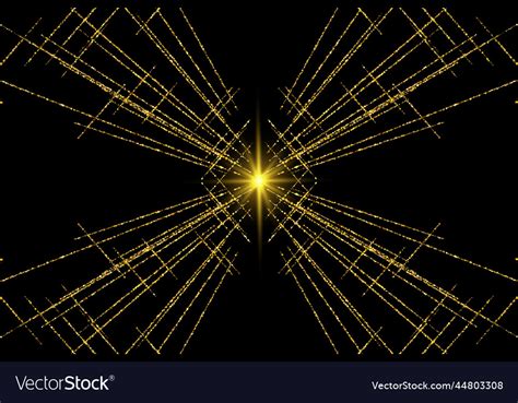 Gold Dust In The Form Of A Lattice With Sparkles Vector Image