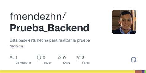 GitHub Fmendezhn Prueba Backend Esta Base Esta Hecha Para Realizar La Prueba Tecnica