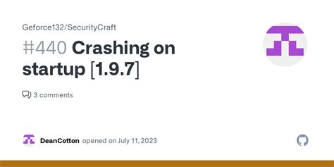 Crashing On Startup Issue Geforce SecurityCraft GitHub