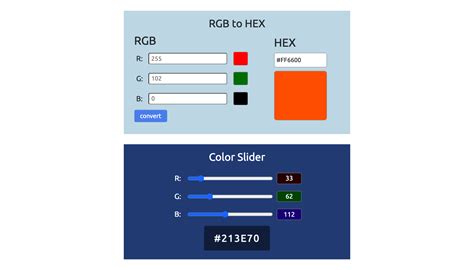 網頁開發 Rgb To Hex 色碼轉換器 劉文婷 Wen Ting Lius Portfolio