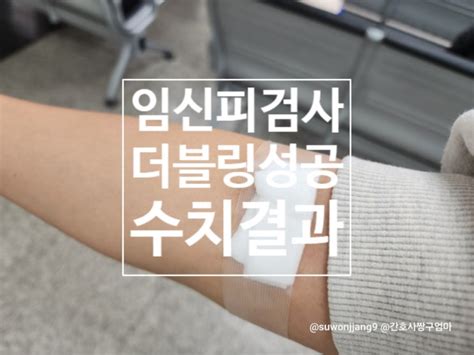 임신 피검사 더블링 의미 수치 시기 Hcg 호르몬 검사 결과 네이버 블로그