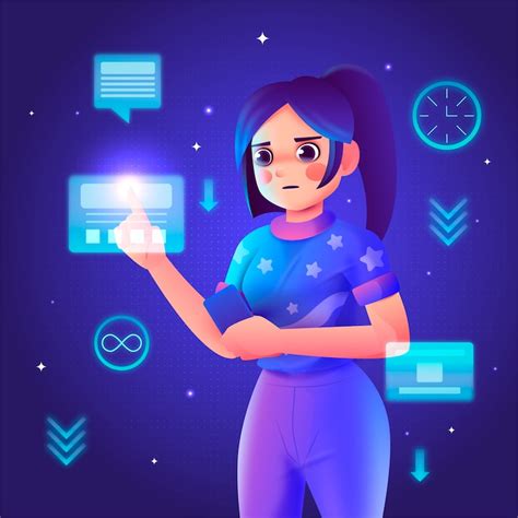 Premium Vector Gradient Endless Scrolling Illustration