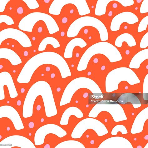 원활한 벡터 손으로 그린 서예 브러시 스트로크 패턴입니다 컬러풀한 스타일 디자인 귀여운에 대한 스톡 벡터 아트 및 기타 이미지