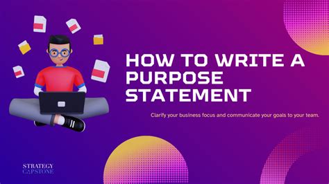 How To Write A Purpose Statement Strategy Capstone