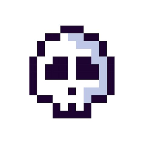 Premium Vector Scull Pixel Art Gaming Item Game Pixel Scull