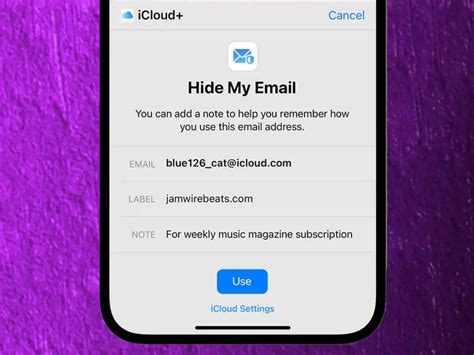 what is hide my email feature and how to hide personal email address