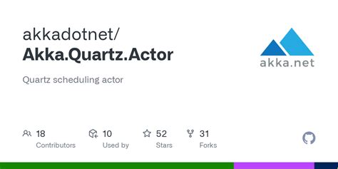 Github Akkadotnetakkaquartzactor Quartz Scheduling Actor