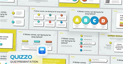 Шаблон Keynote для викторины Quizzo Шаблоны презентаций Включая викторина и класс Envato