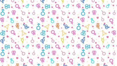 Seamless Gender Icons Looping Background Animation Backgrounds Motion