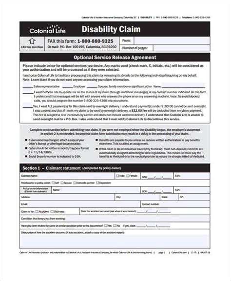 Free 36 Claim Form Examples In Pdf Excel Ms Word