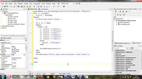 Contoh Program Delphi Percabangan Bersarang Rahasia Umum