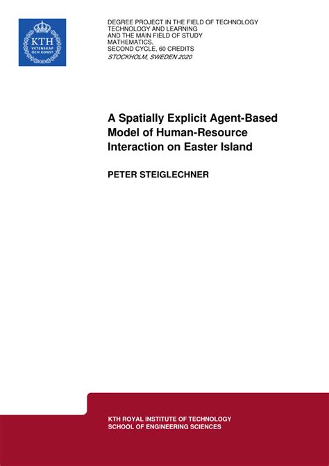 Pdf A Spatially Explicit Agent Based Model Of Human Resource Interaction On Easter Island
