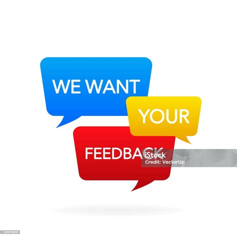 배너 디자인에 대한 피드백 음성을 원하는 아이콘 귀하의 의견은 상징입니다 음성 버블 태그입니다 문자 메시지입니다 비즈니스 만족도 지원 벡터 그림입니다 피드백에 대한 스톡