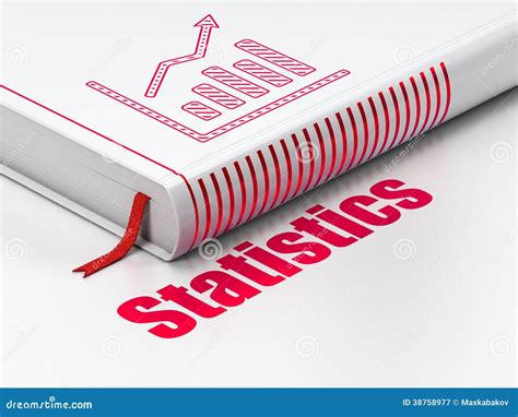 Business Concept Book Growth Graph Statistics On White Background