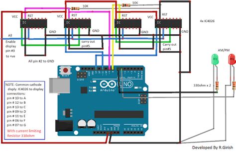 Make This 7 Segment Digital Clock With Beep Alert Circuit Homemade