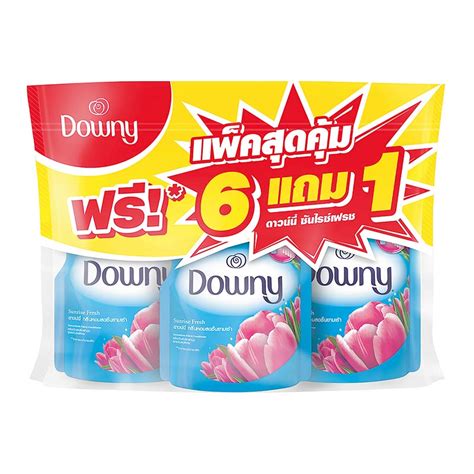 ดาวน์นี่ น้ำยาปรับผ้านุ่ม สูตรเข้มข้น กลิ่นซันไรซ์เฟรช 120 มล X 6 1 ถุง ยกแพ็คdowny Concentrate