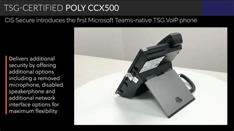 Cis Secure Tsg Approved Poly Ccx500 Phone Youtube