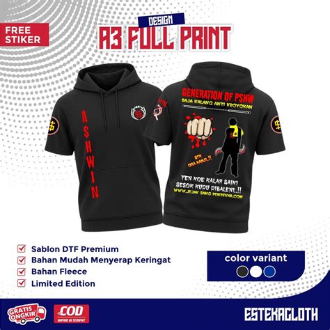 Jual Ts Hoodie Pshw Ashwin Generation Of Pshw Raja Kalang Anti Kroyokan