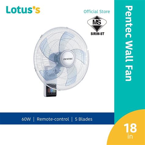 Pentec Wall Fan 18 Tac 1822 Shopee Malaysia