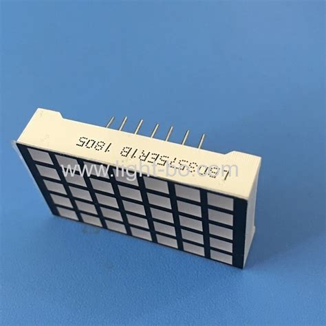 Super Red 5 X 7 Square Dot Matrix Led Display Row Cathode Column Anode For Elevator Position