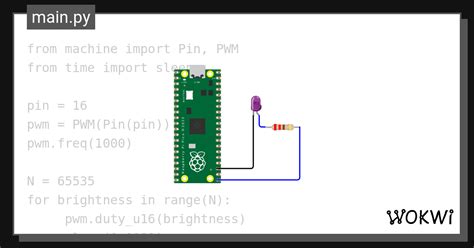 P106 1 PWM FER CH 5D Wokwi ESP32 STM32 Arduino Simulator