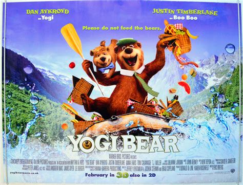 “yogi Bear” Original British Quad Poster Film Poster Movie Poster