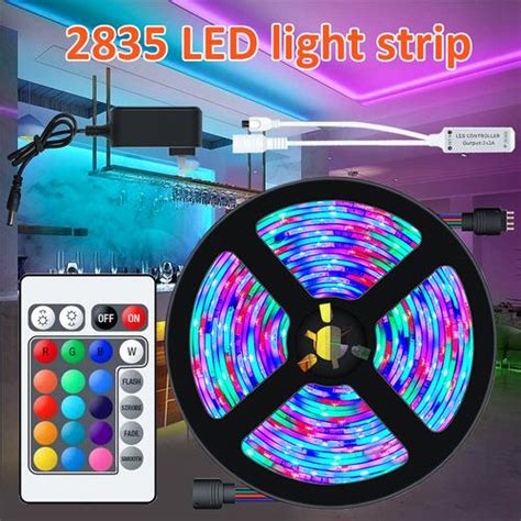 Jual Pplus Lampu Led Strip Rgb M V Waterproof Komplit Set Adaptor Remote Waterproof