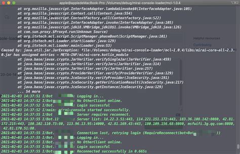 启动mirai Console Loader Nosuchproviderexception · Issue 280 · Mamoe