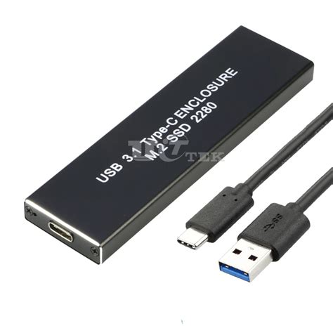 M2 SSD To USB C 3 1 Type C External Enclosure For M 2 Ngff 2280 B M Key SATA Channel SSD With