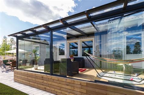 Остекленная терраса в современном стиле | Outdoor space design, Outdoor ...