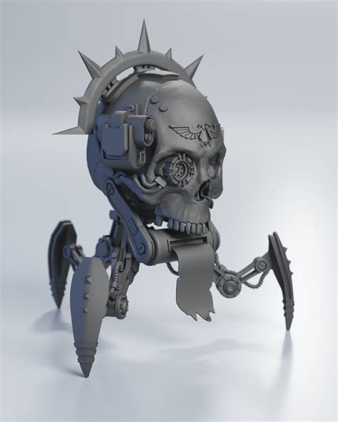 免费 Stl 文件 Servo Skull 💀 ・可下载 3d 打印设计・cults