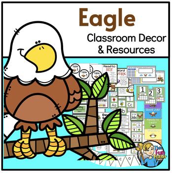 Eagle Theme Classroom Bundle Decor And Resources Growing Bundle