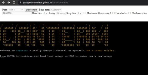 canfduino can fd bus sniffing from a browser crowd supply