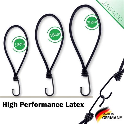 Span Elastiek Met Haak 25 Stuks X 13 Cm Voor Dekzeil Spannen Campingaccessoires Bol