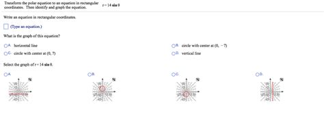 solved transform the polar equation to an equation in