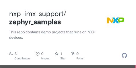 Github Nxp Imx Support Zephyr Samples This Repo Contains Demo Projects That Runs On Nxp Devices