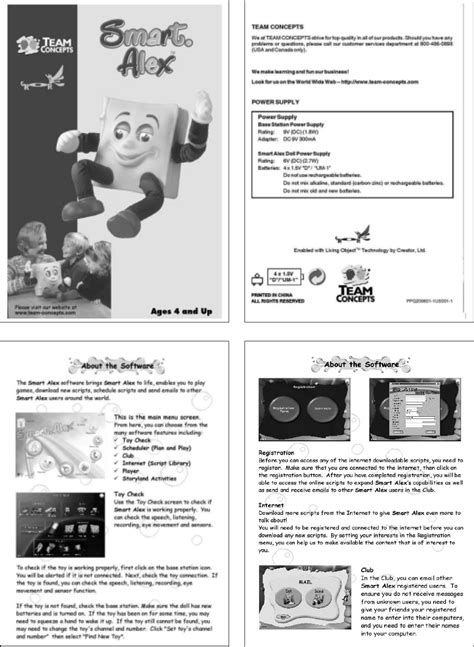 Team Concepts Electronics TCE TOYS Interactive Toy User Manual