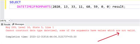 SQL Server DATETIME2FROMPARTS Function GeeksforGeeks