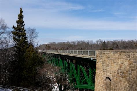 Cut River Bridge Along Scenic Up Highway Offers Beautiful Views Of