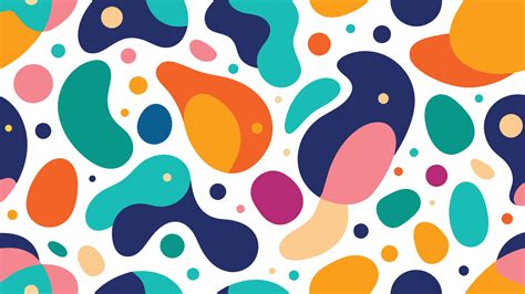 Colorful Abstract Organic Shape Seamless Creative Abstract Background 47422339 Vector Art At