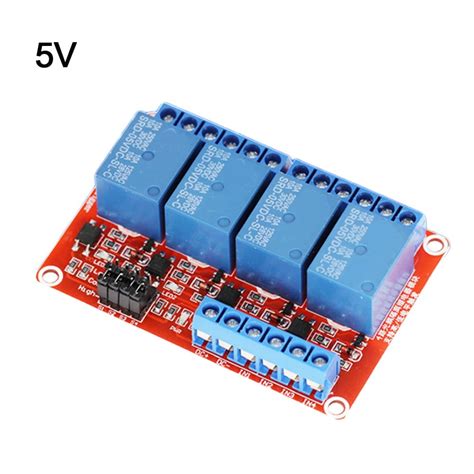 4 Way 5v12v Relay Module With Optocoupler Isolation Flat Trigger Expansion Board