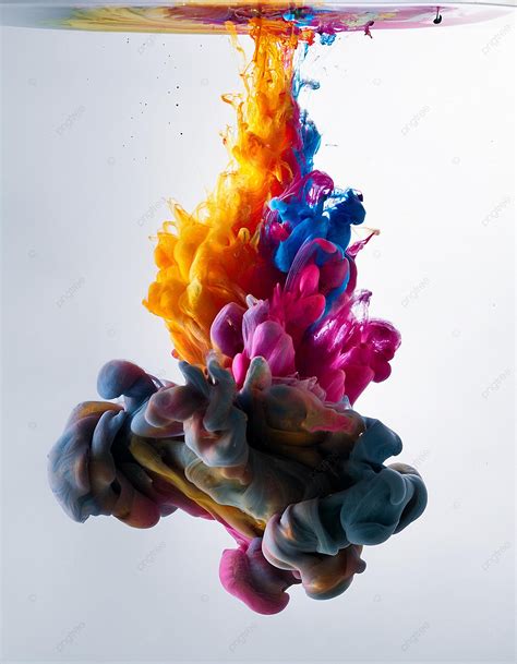 Colorful Ink Swirls In Water Background Wallpaper Image For Free
