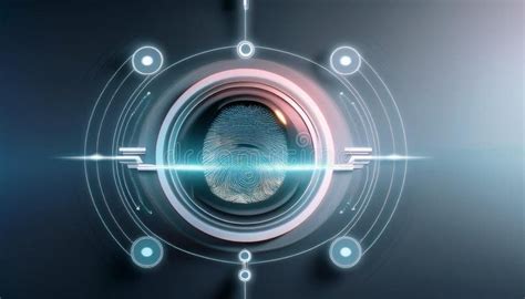 Consumer Future And Technology Concepts Biometric Security System Futuristic Retina Scan