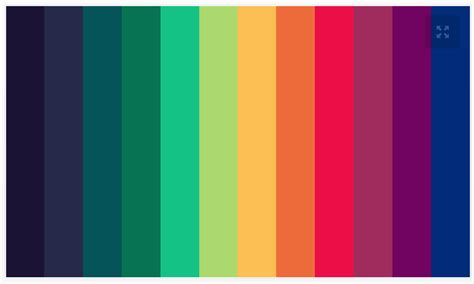 Vibrant Rainbow Color Palette 12 Colors Ultimate Guide For Designers