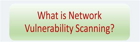 What Is Network Vulnerability Scanning Itperfection Network Security