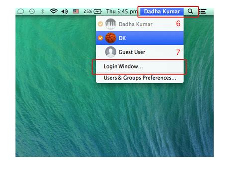 How To Switch Between The User Accounts Without Logging Out On Mac
