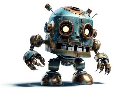 Premium Ai Image Humanoid Robot Standing With Arms Extended Generative Ai